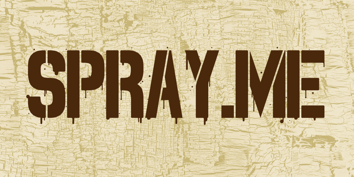 Spray.ME Font · 1001 Fonts