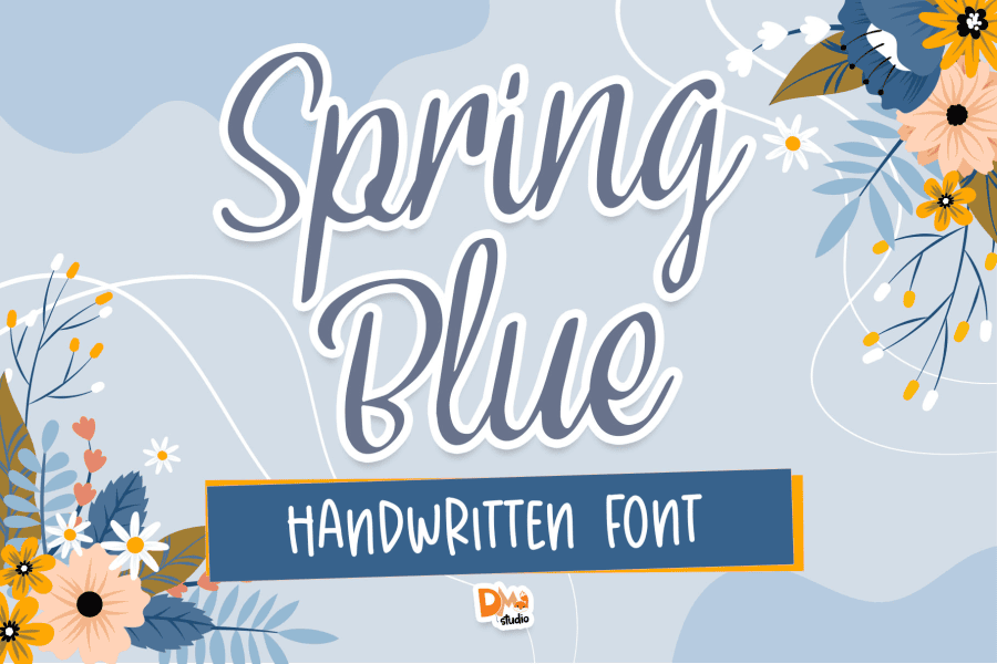 Spring Blue Font · 1001 Fonts