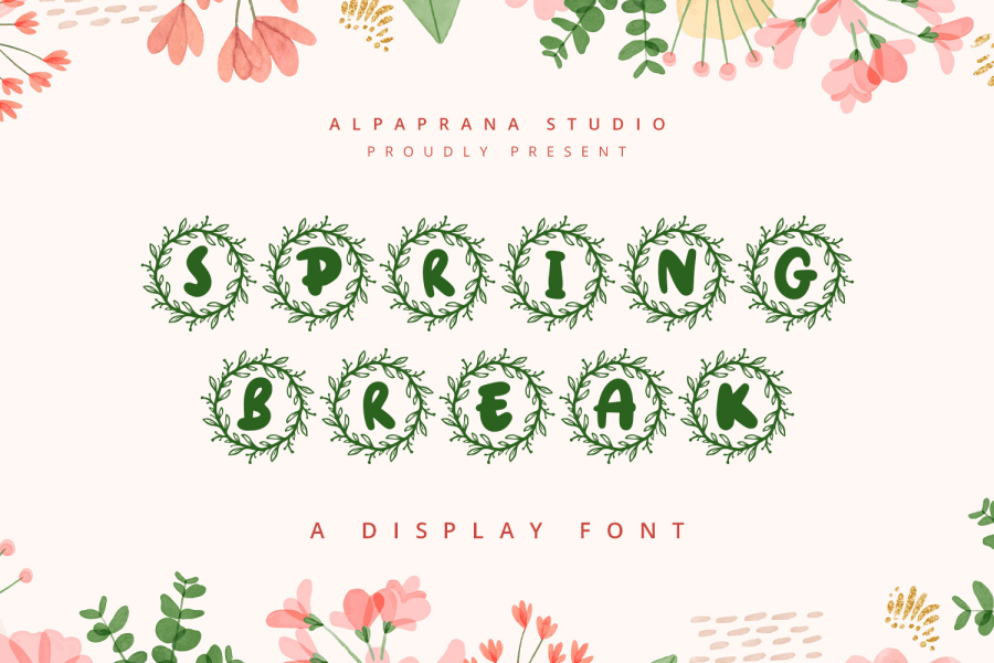 Spring Break Font · 1001 Fonts