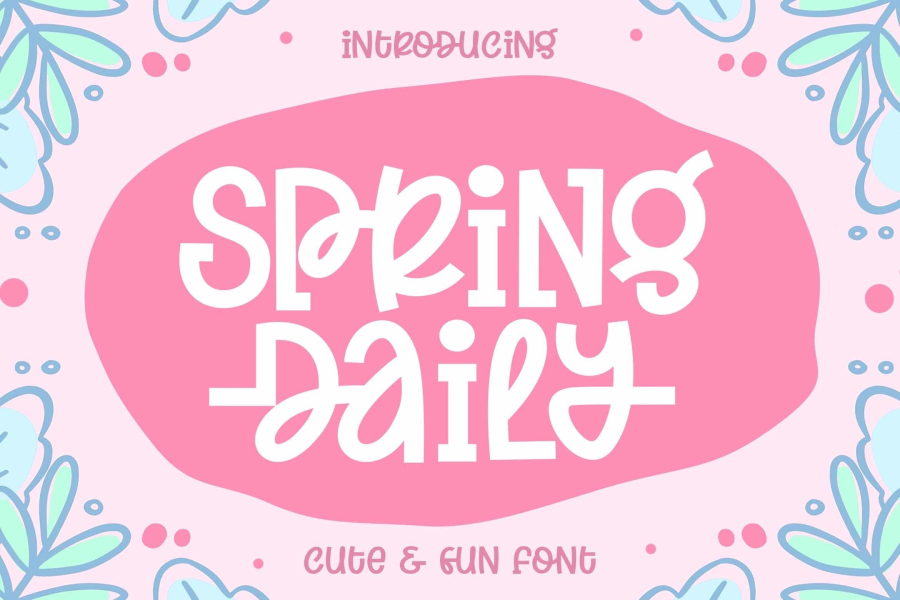 Spring Daily Font · 1001 Fonts