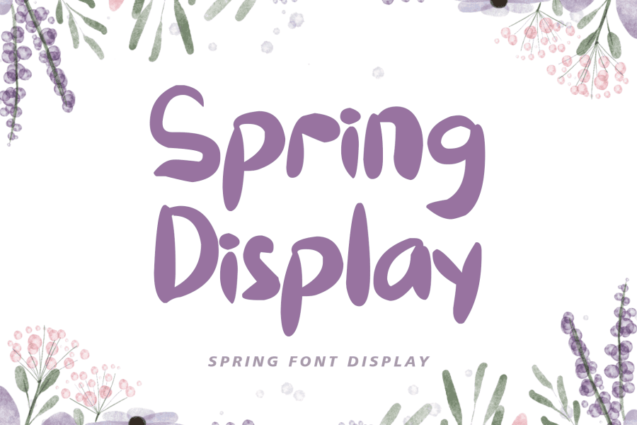Spring Display Font · 1001 Fonts