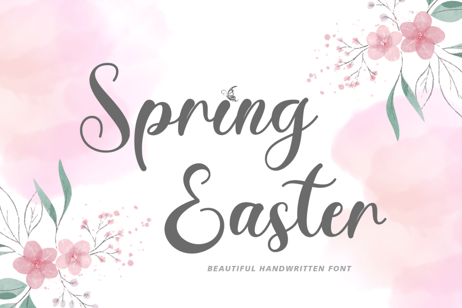 Spring Easter Font · 1001 Fonts