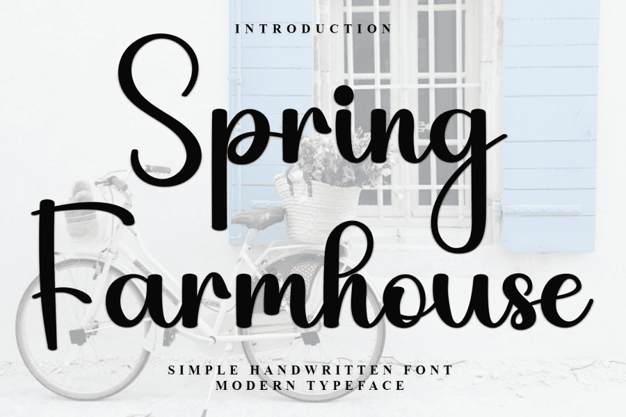 Spring Farmhouse Font · 1001 Fonts