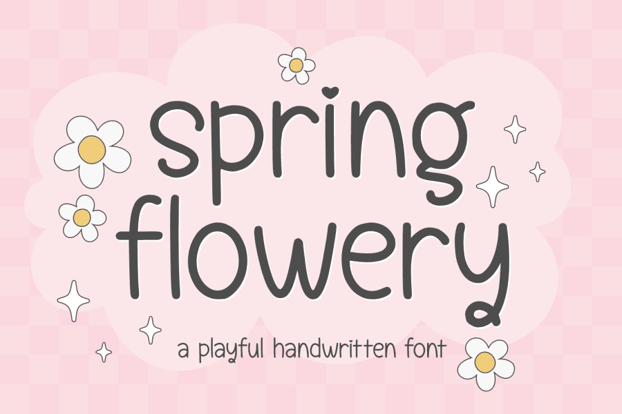 Spring Flowery Font · 1001 Fonts