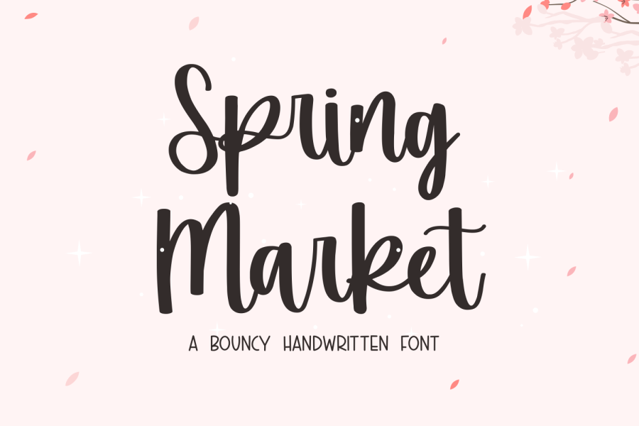 Spring Market Font · 1001 Fonts