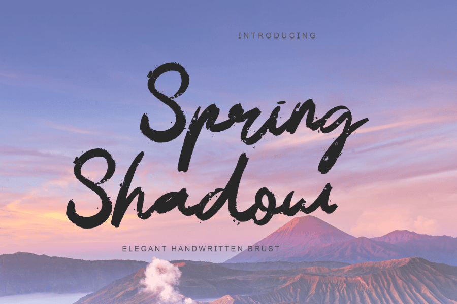 Spring Shadow Font · 1001 Fonts