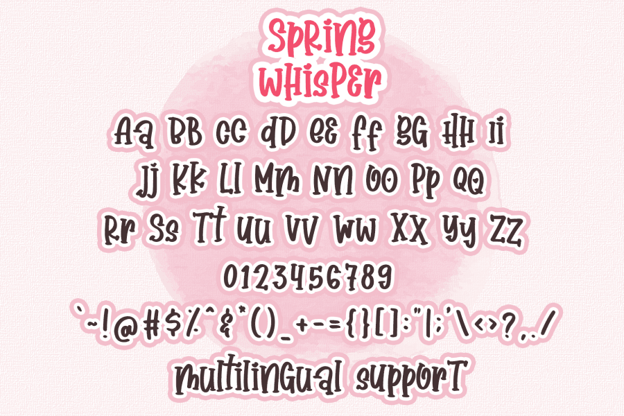 Spring Whisper Font · 1001 Fonts