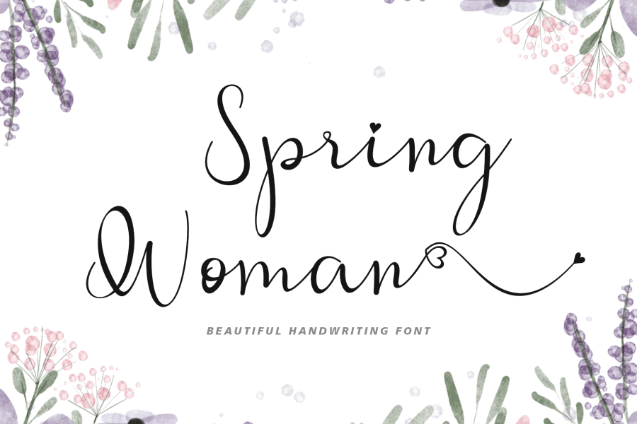Spring Woman Font · 1001 Fonts