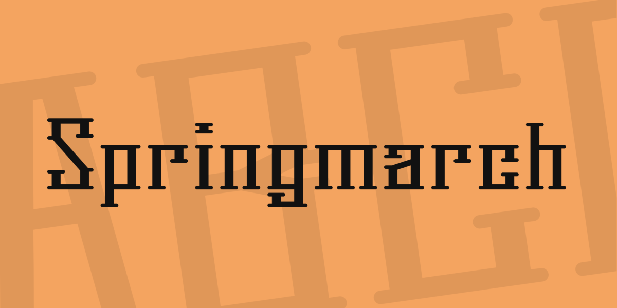 Springmarch Font · 1001 Fonts