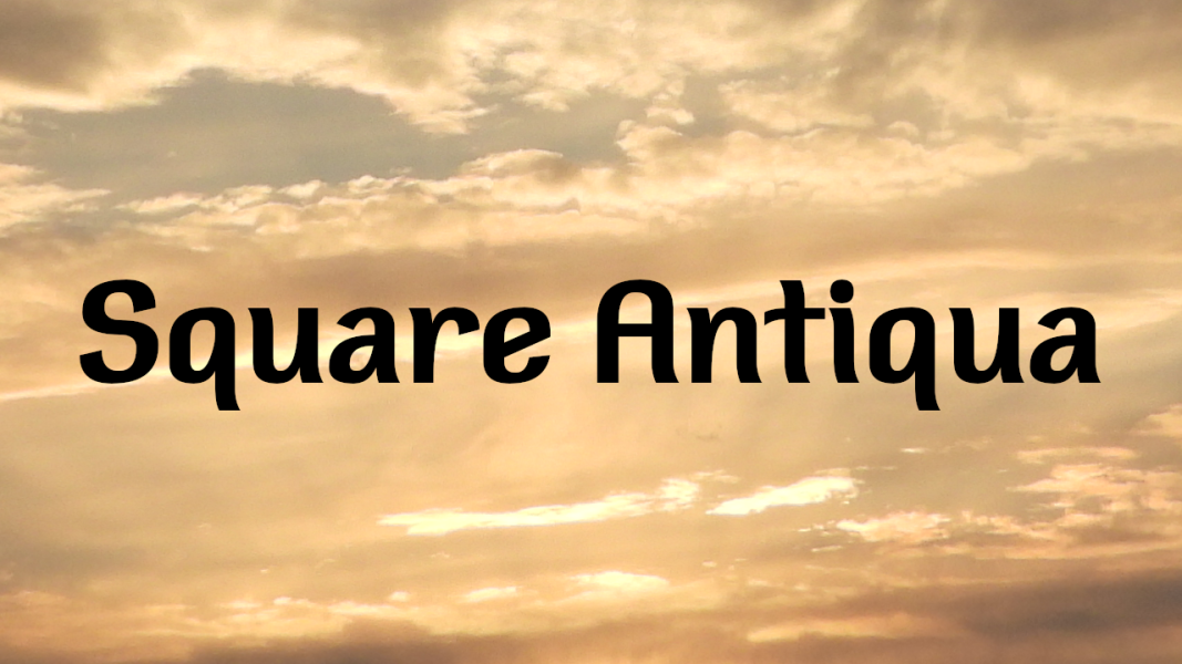 Square Antiqua Font Family · 1001 Fonts