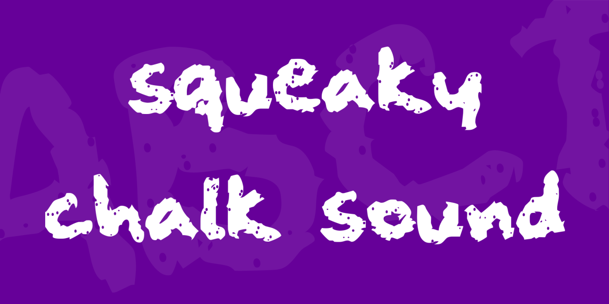 squeaky chalk sound Font · 1001 Fonts