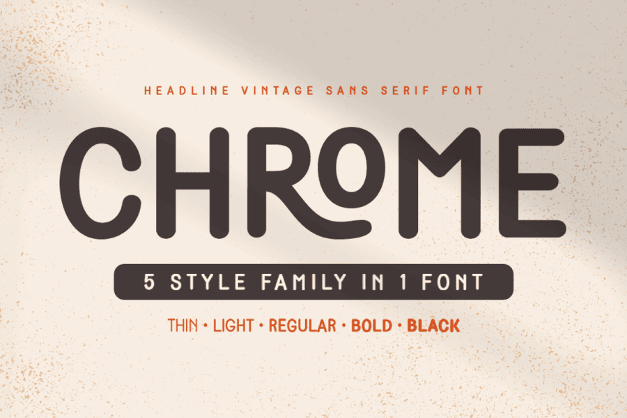 SS Chrome Font · 1001 Fonts