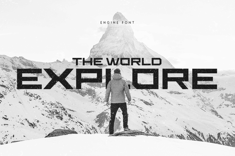 SS Engine Font · 1001 Fonts