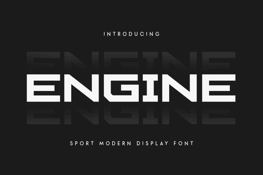 SS Engine Font · 1001 Fonts