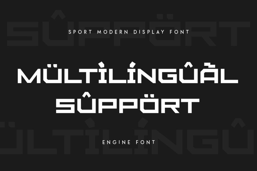 SS Engine Font · 1001 Fonts