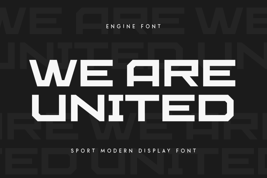 SS Engine Font · 1001 Fonts