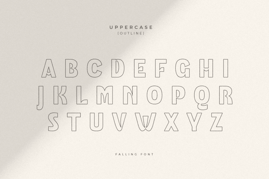 SS Falling Font · 1001 Fonts