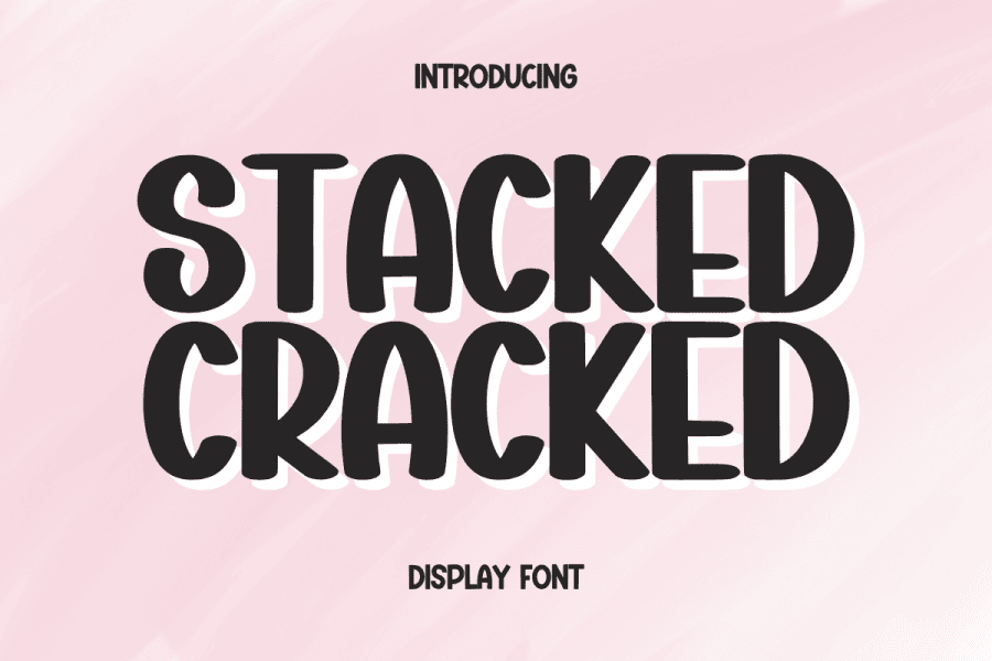 Stacked Cracked Font · 1001 Fonts