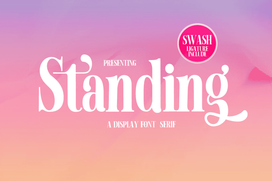 Standing Display Font · 1001 Fonts