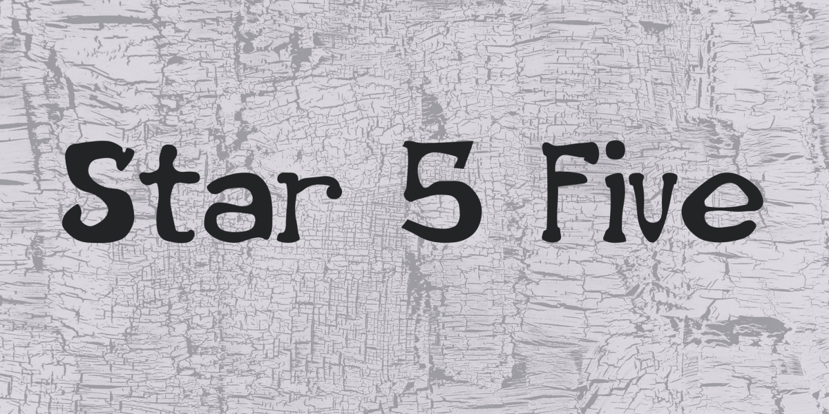 Star 5 Five Font · 1001 Fonts