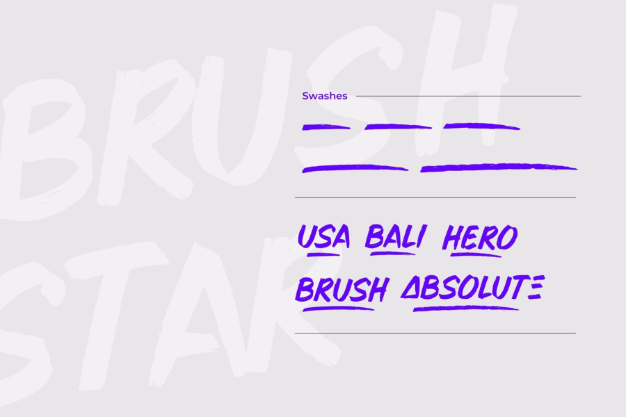 Star Brush - Demo Version Font · 1001 Fonts
