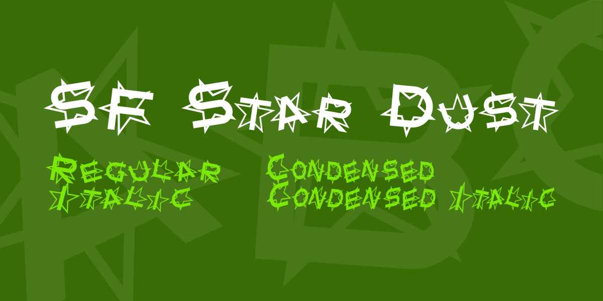 SF Star Dust Font Family · 1001 Fonts
