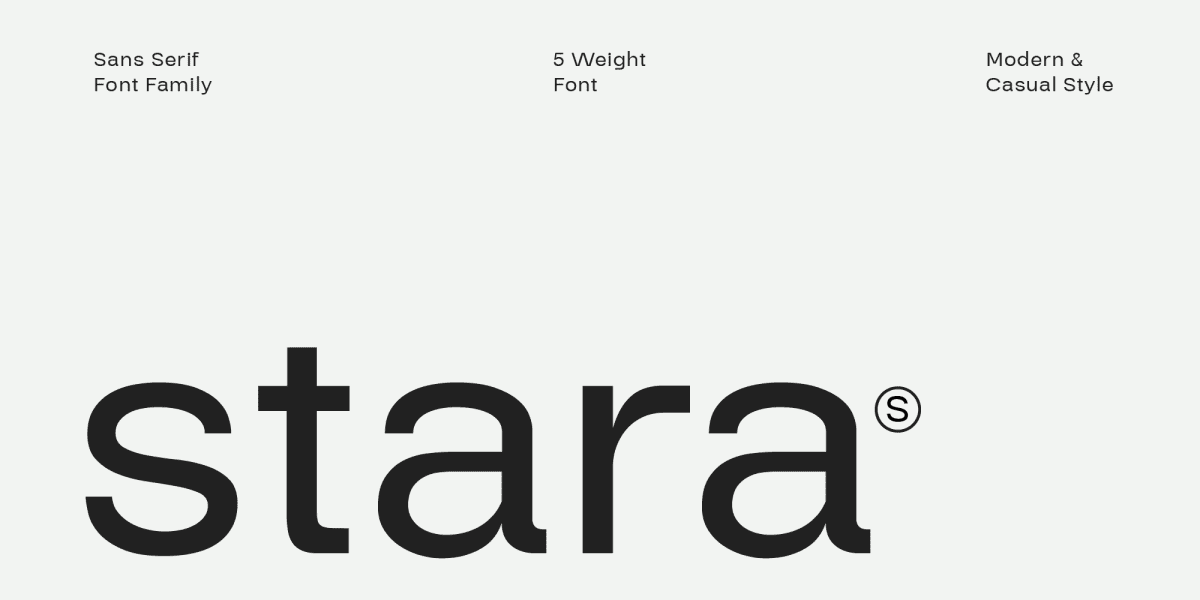 Stara Font Family · 1001 Fonts