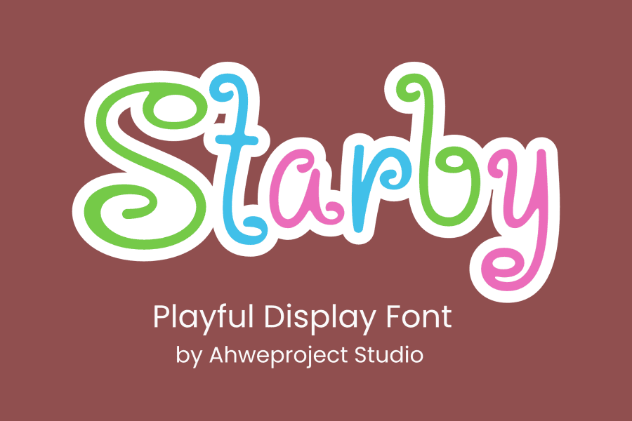 1 Free Script, Starby Font · 1001 Fonts