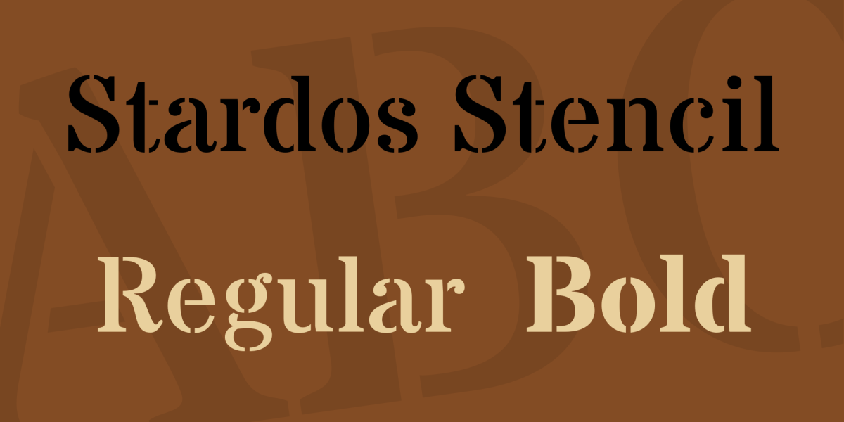 Stardos Stencil Font Family · 1001 Fonts