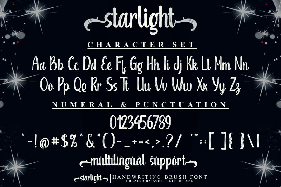 Starlight Brush Font · 1001 Fonts