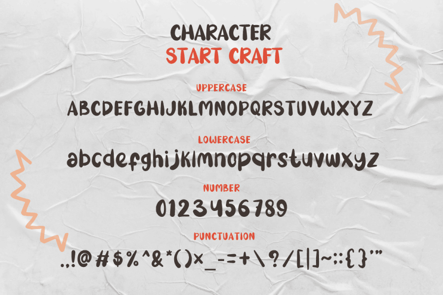 Start Craft Font · 1001 Fonts