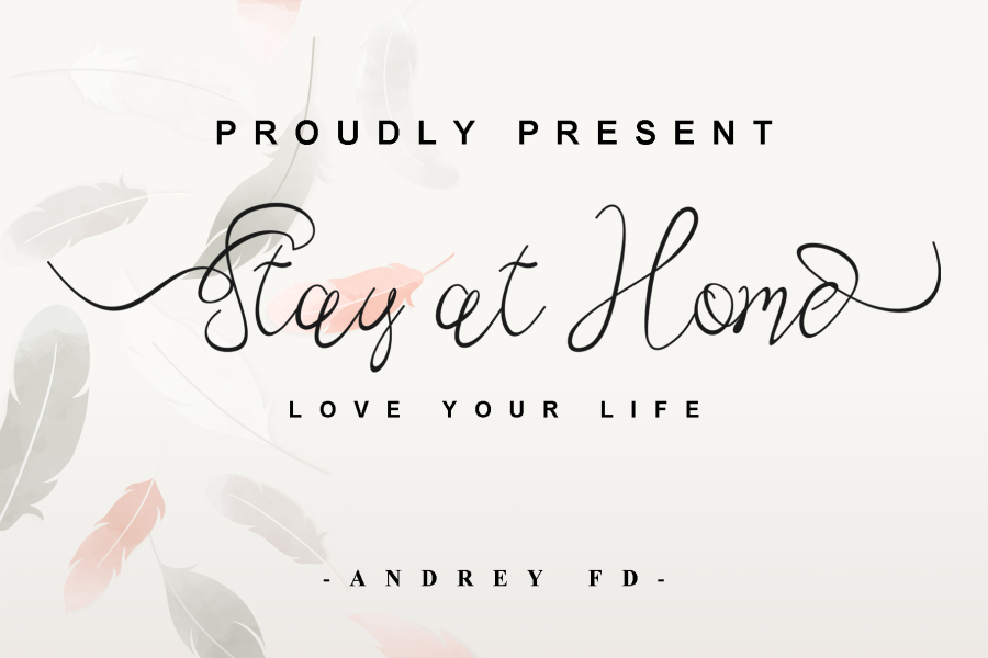 Stay at Home Font · 1001 Fonts