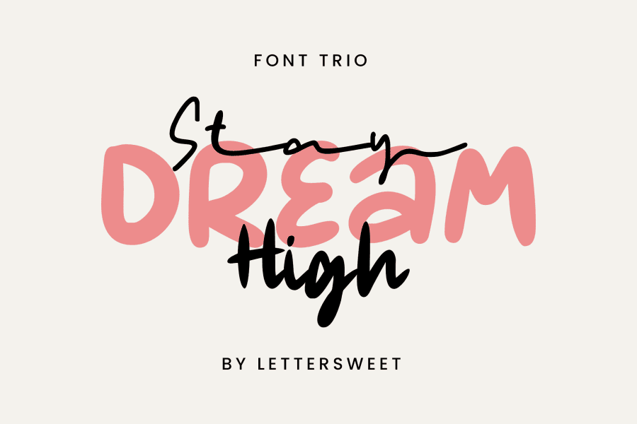 Stay Dream High Free Font · 1001 Fonts