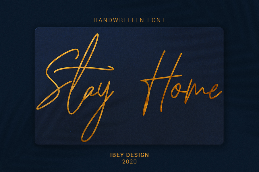 Stay Home Font · 1001 Fonts