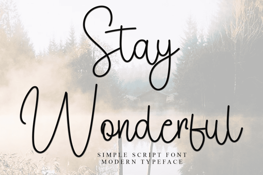 Stay Wonderful Font · 1001 Fonts