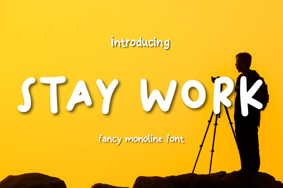 Stay work Font · 1001 Fonts