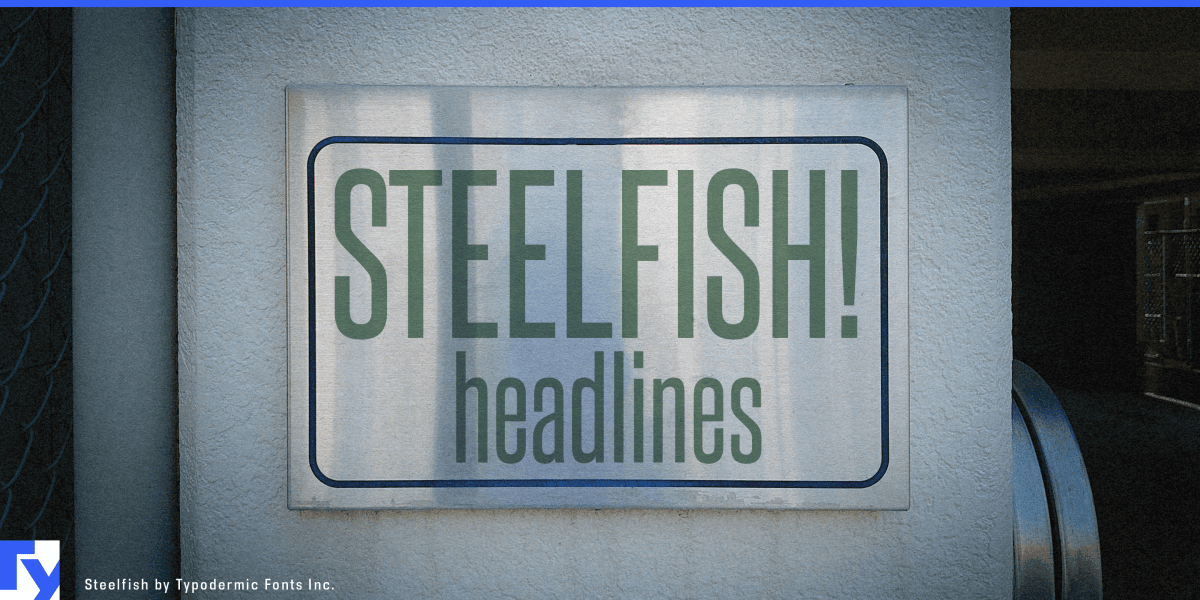 Steelfish Font Family · 1001 Fonts
