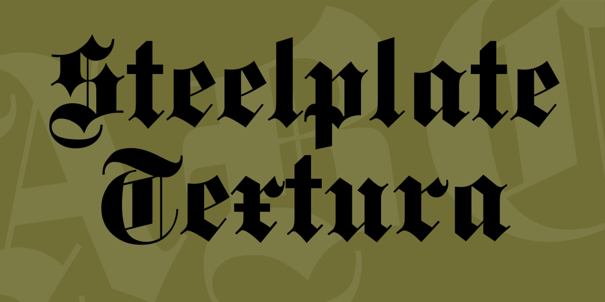 Steelplate Textura Font · 1001 Fonts