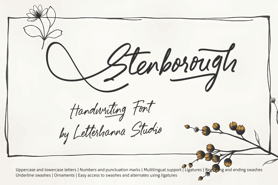Stenborough Font · 1001 Fonts