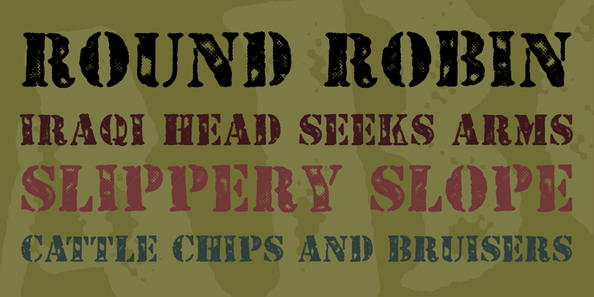 15 Free Camouflage Fonts · 1001 Fonts