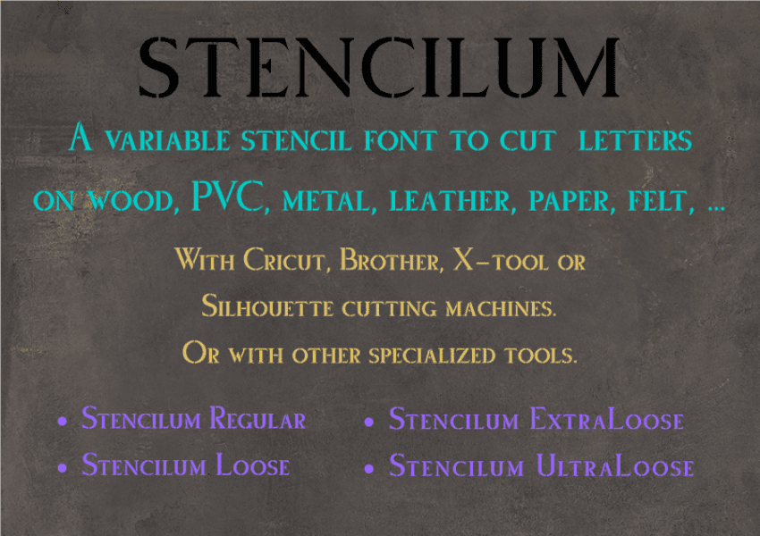 Stencilum Font Family · 1001 Fonts