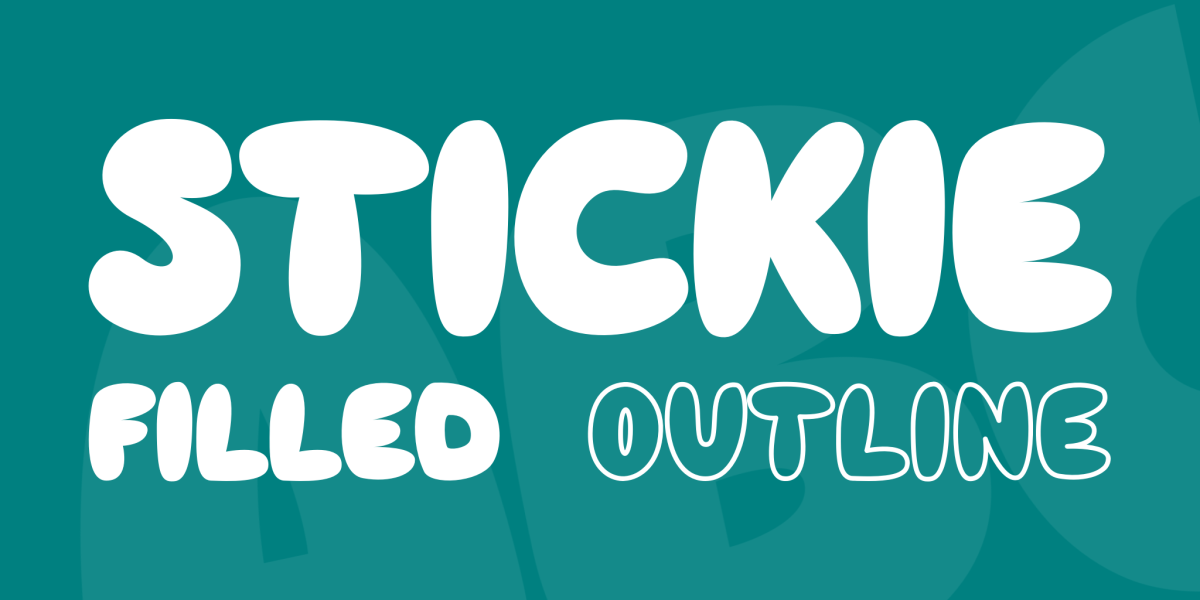 Stickie Font Family · 1001 Fonts