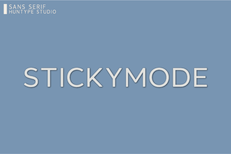 Stickymode DEMO Font · 1001 Fonts