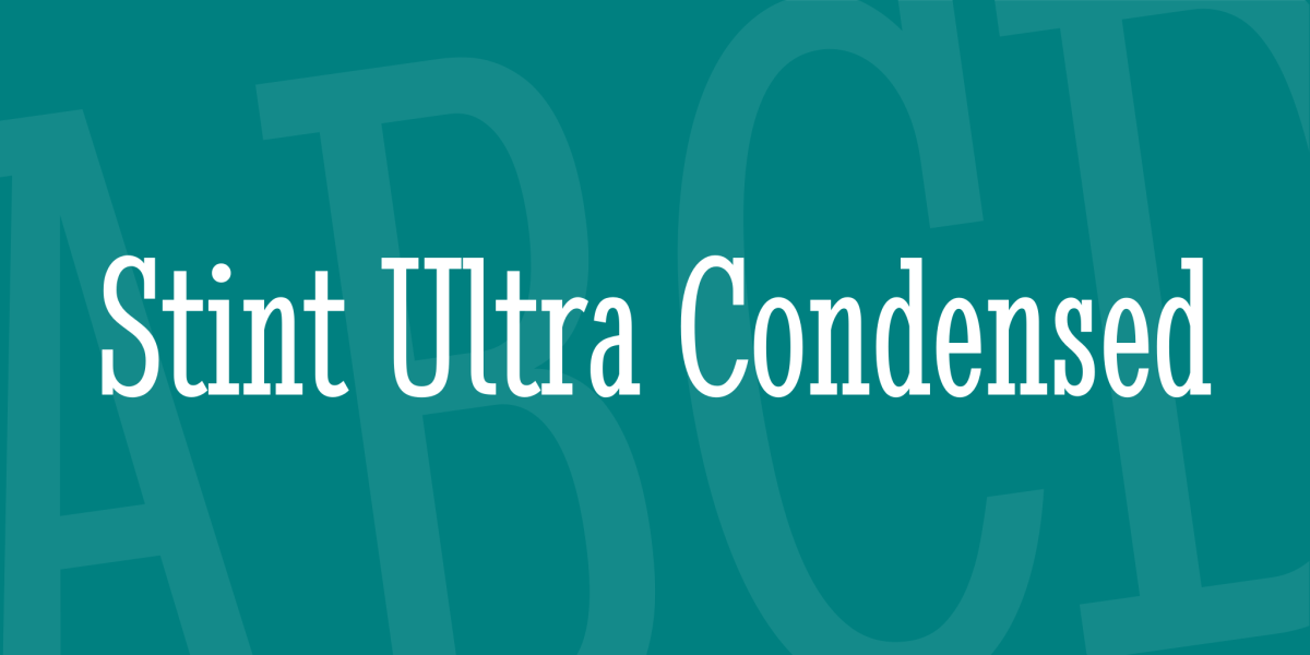 Stint Ultra Condensed Font · 1001 Fonts