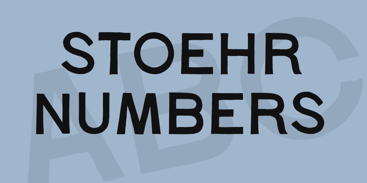 Stoehr numbers Font · 1001 Fonts