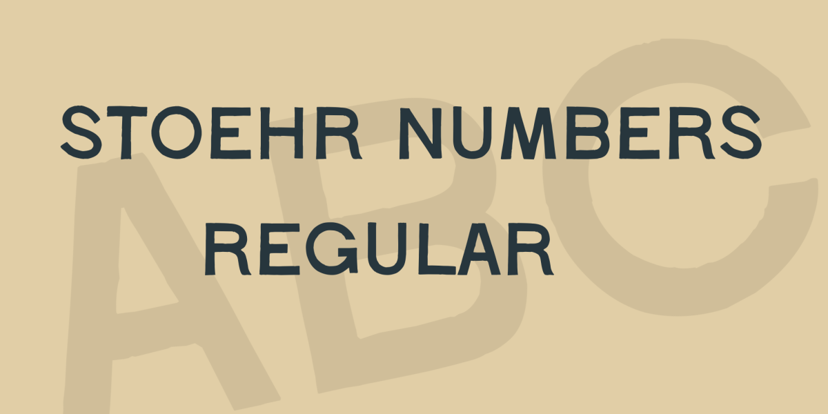 Stoehr numbers Font · 1001 Fonts