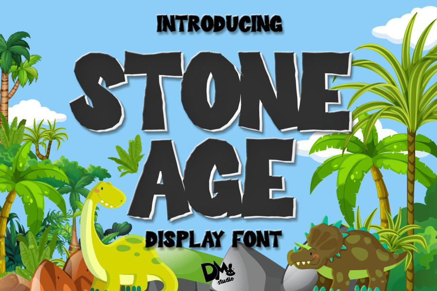 Stone Age Font · 1001 Fonts