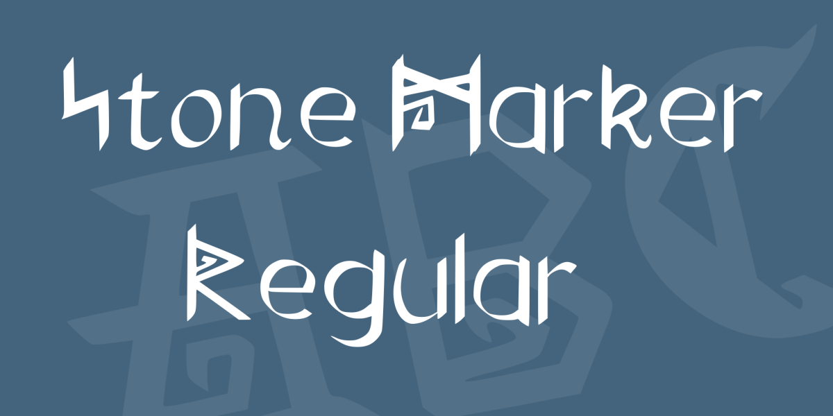 Stone Marker Font · 1001 Fonts