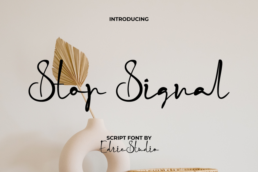 Stop Signal Demo Font · 1001 Fonts