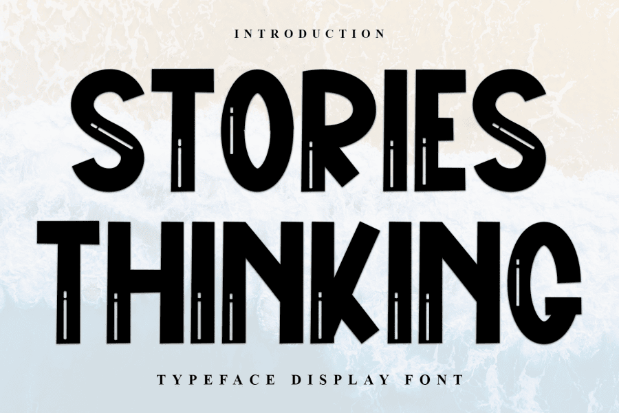 Stories Thinking Font · 1001 Fonts